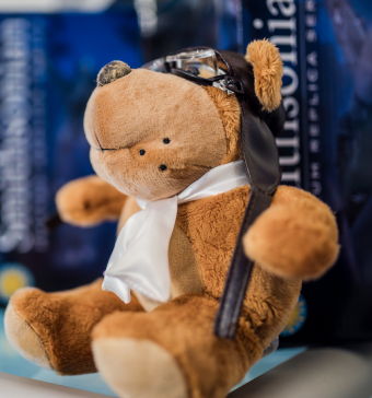 Stuffed Pilot Bear - NAAM - North Atlantic Aviation Museum - Gander, NL